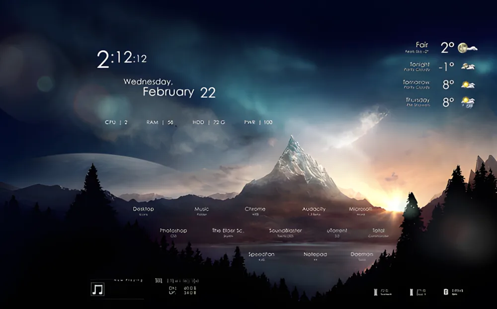 デスクトップカスタマイズツールのRainmeterでかっこいいデスクトップにしよう！ - ShopDD