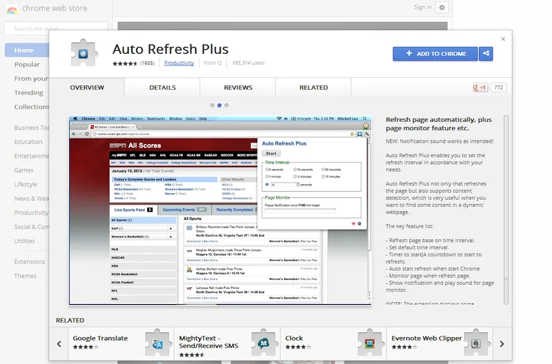 定期的にページを自動更新するchromeの拡張機能Auto Refresh Plus！ - ShopDD