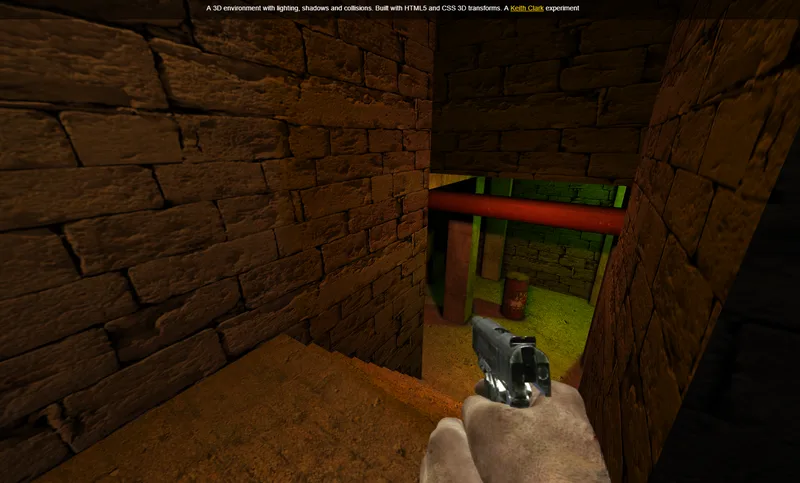 HTML+CSSで3D空間を表現したCSS FPSがすごい！ - ShopDD