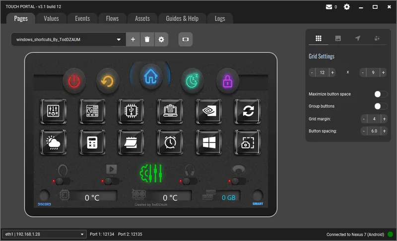 タブレットやスマホがPCの左手デバイスになるアプリTouch Portalがすごい！ - ShopDD